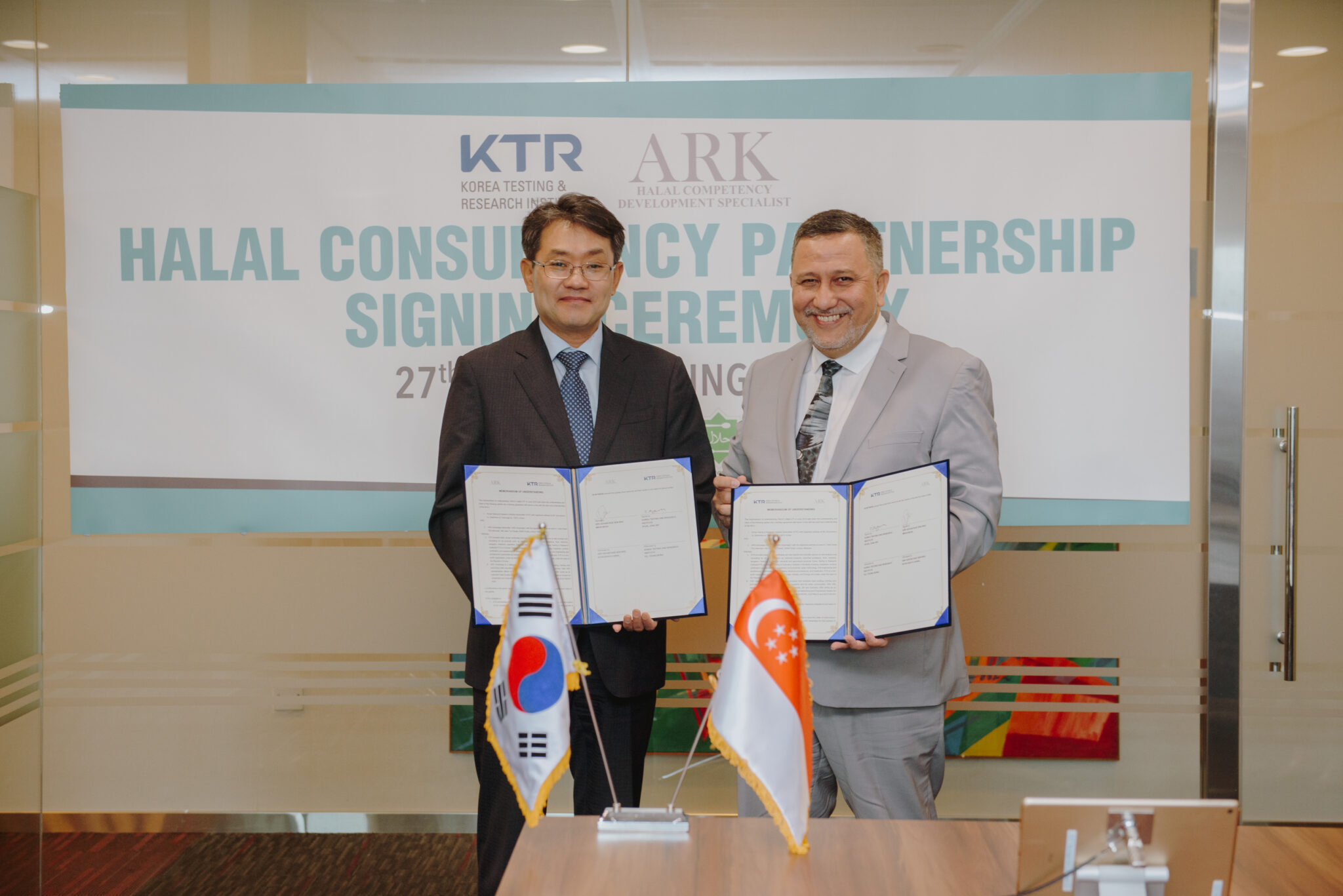 MOU Signing between Korean Testing Research Institute (KTRI) and ARK ...